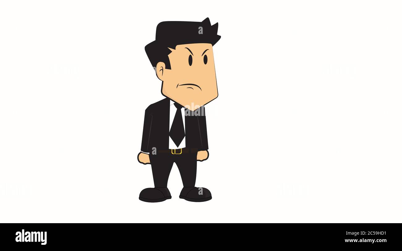 Angry furious job boss Stock Vector Images - Alamy