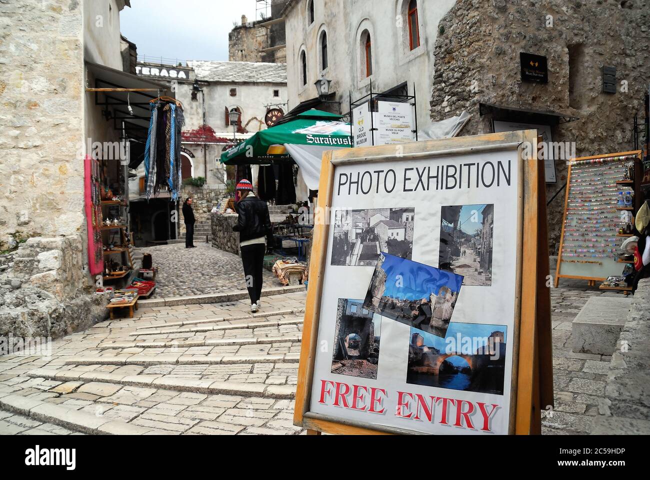 Bosnia and Herzegovina, Mostar. Ex Yugoslavia war photo exhibition ...