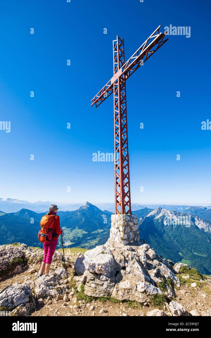 France, Isere, Chartreuse massif, hike to the Grand Som, the summit at ...