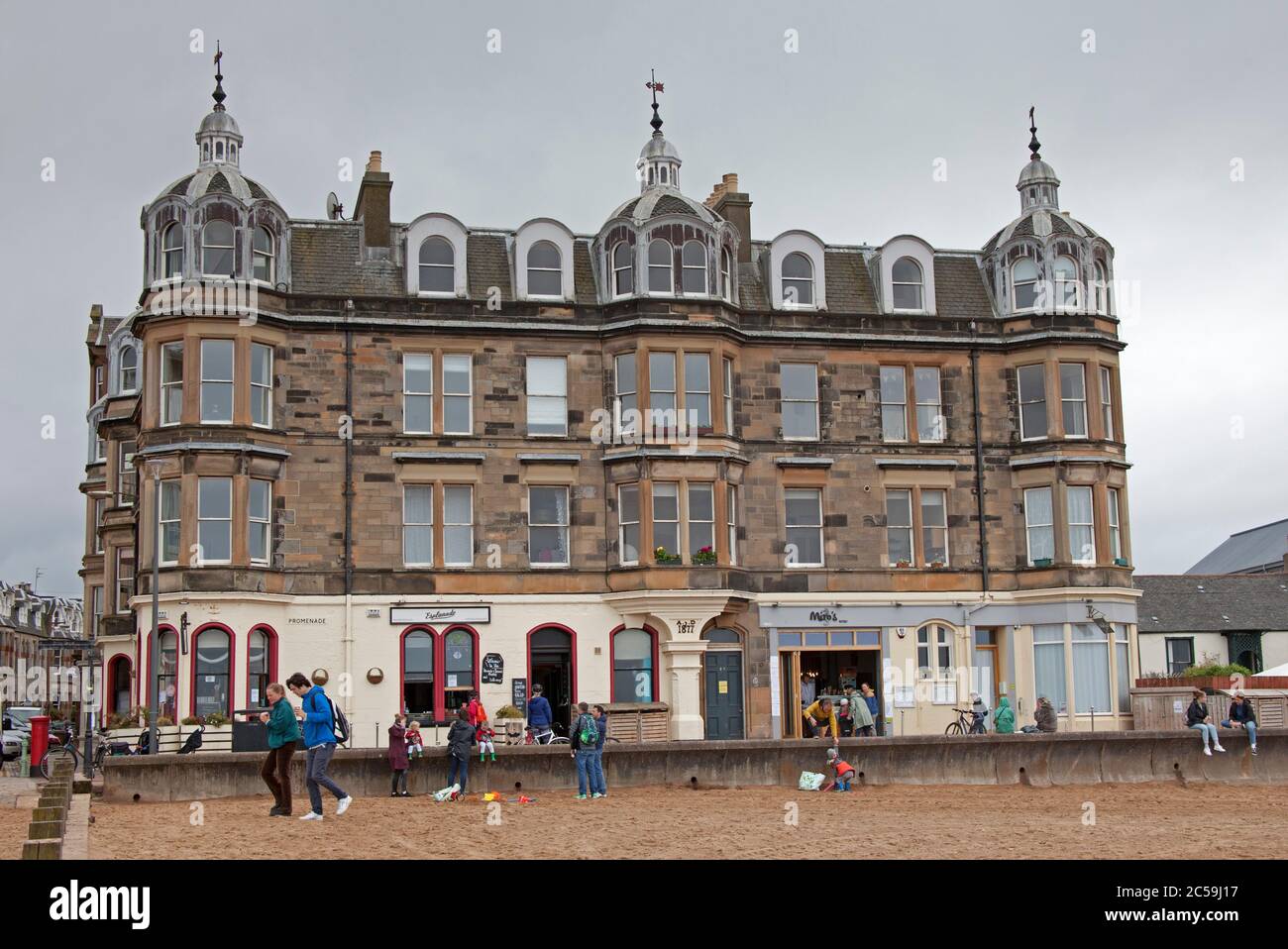 Portobello, Edinburgh, Scotland, UK. 1st July 2020. A wet morning then ...
