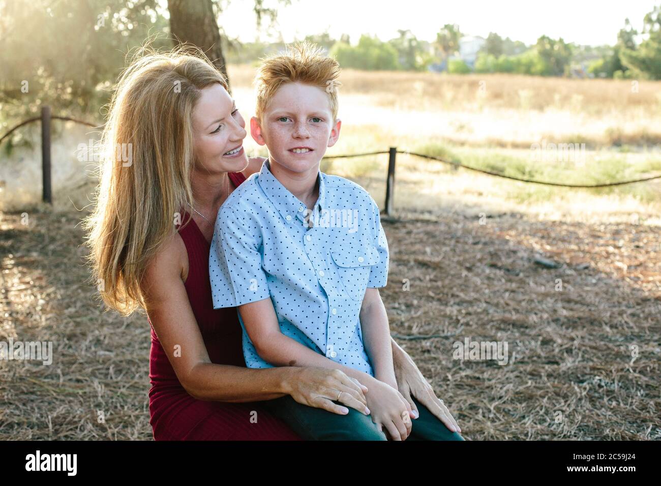 Boy red hair freckles portrait hi-res stock photography and images - Alamy