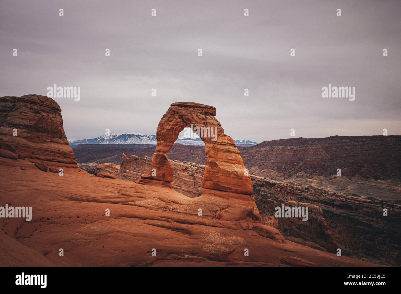 Delicate Arch at Arches National Park Stock Photo - Alamy