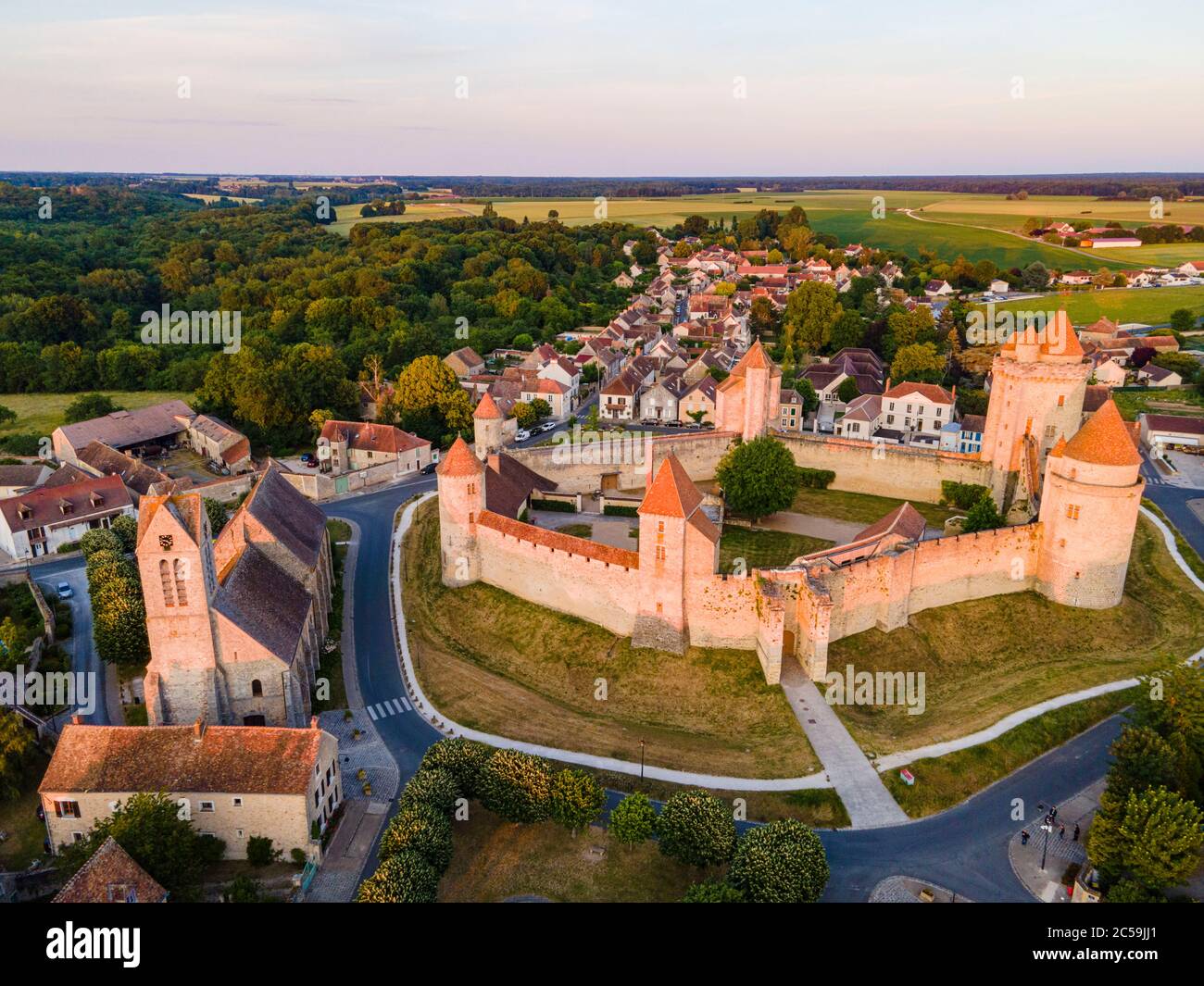 France, Seine et Marne, Blandy les Tours, the medieval fortified castle ...