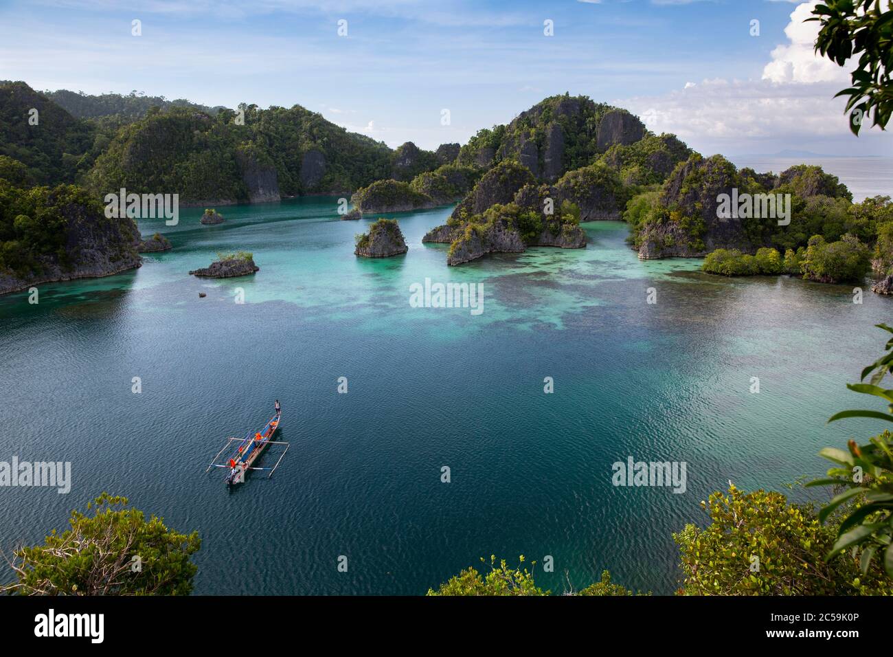 Indonesia, Papua, Piaynemo (Penemu), Raja Ampat Islands, view of the ...