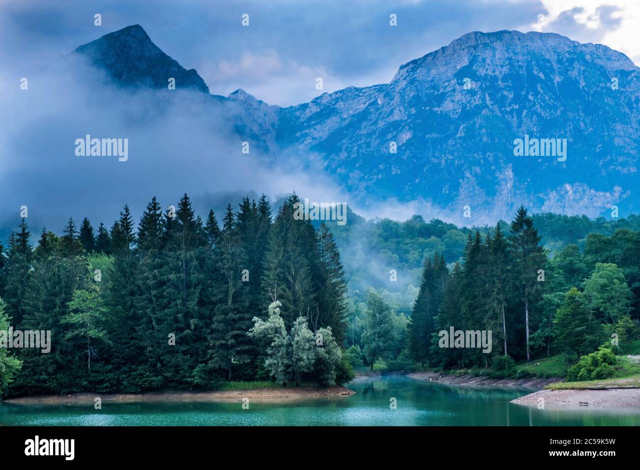 Italy, Friul, Dolomites of Friuli Natural park , Montanaia valley Stock ...