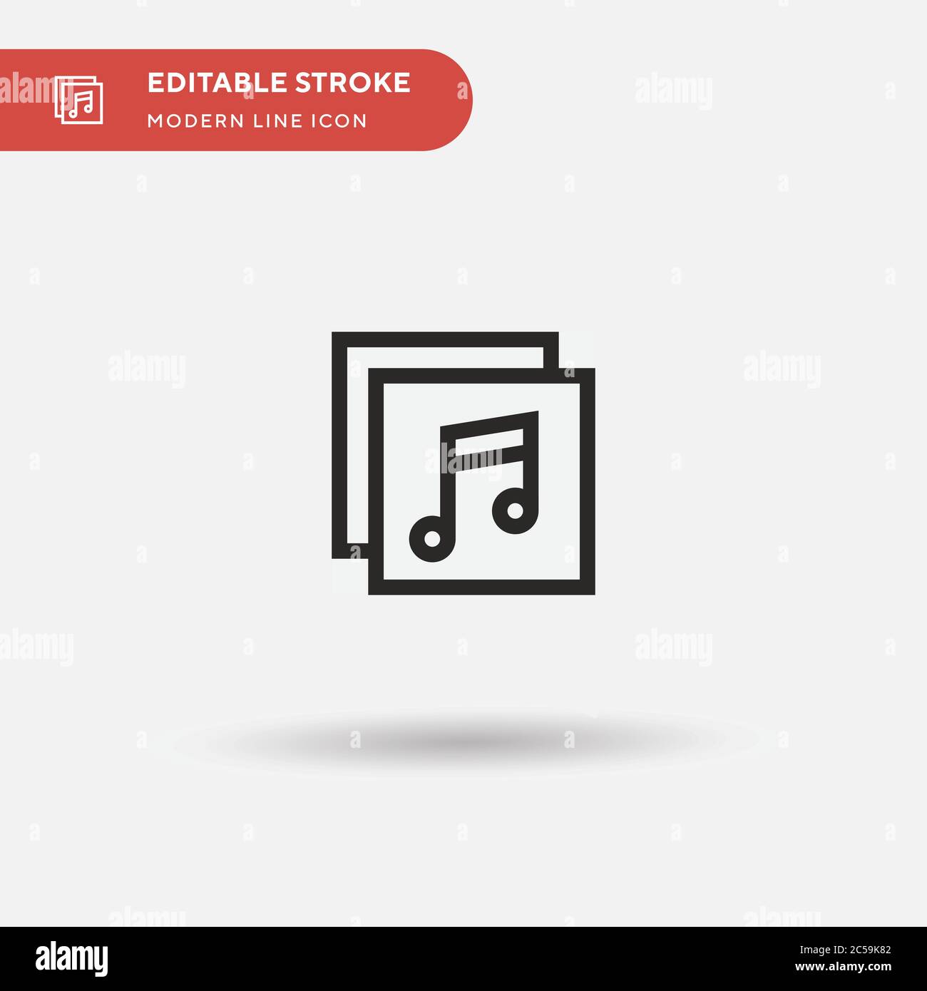 Album Simple vector icon. Illustration symbol design template for web ...