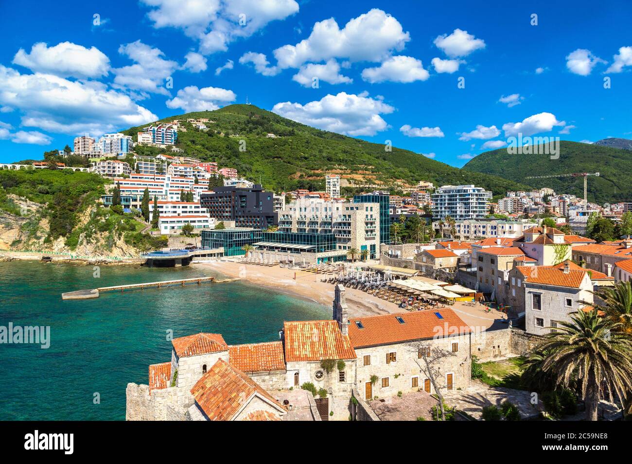 Montenegro budva hotel mogren hi-res stock photography and images - Alamy