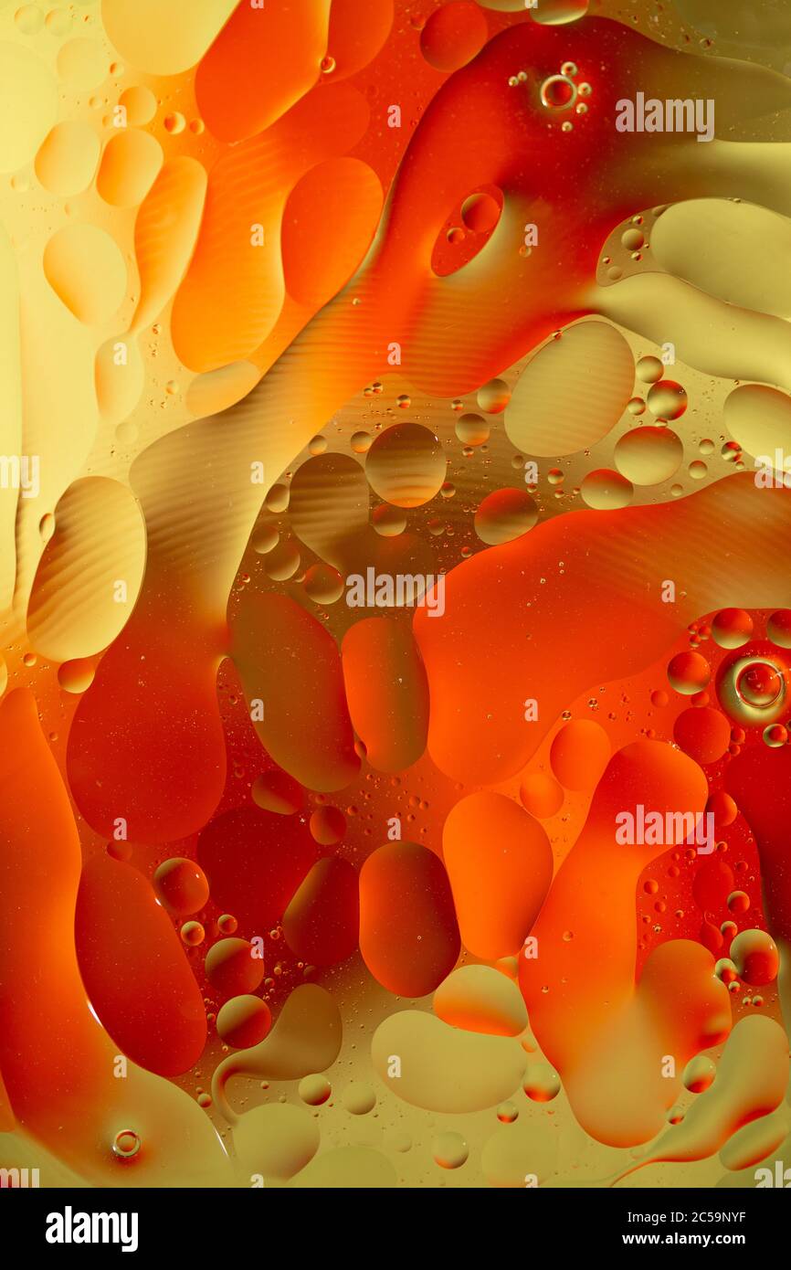 An Abstract background as a result of a mixture of water and oil Stock ...