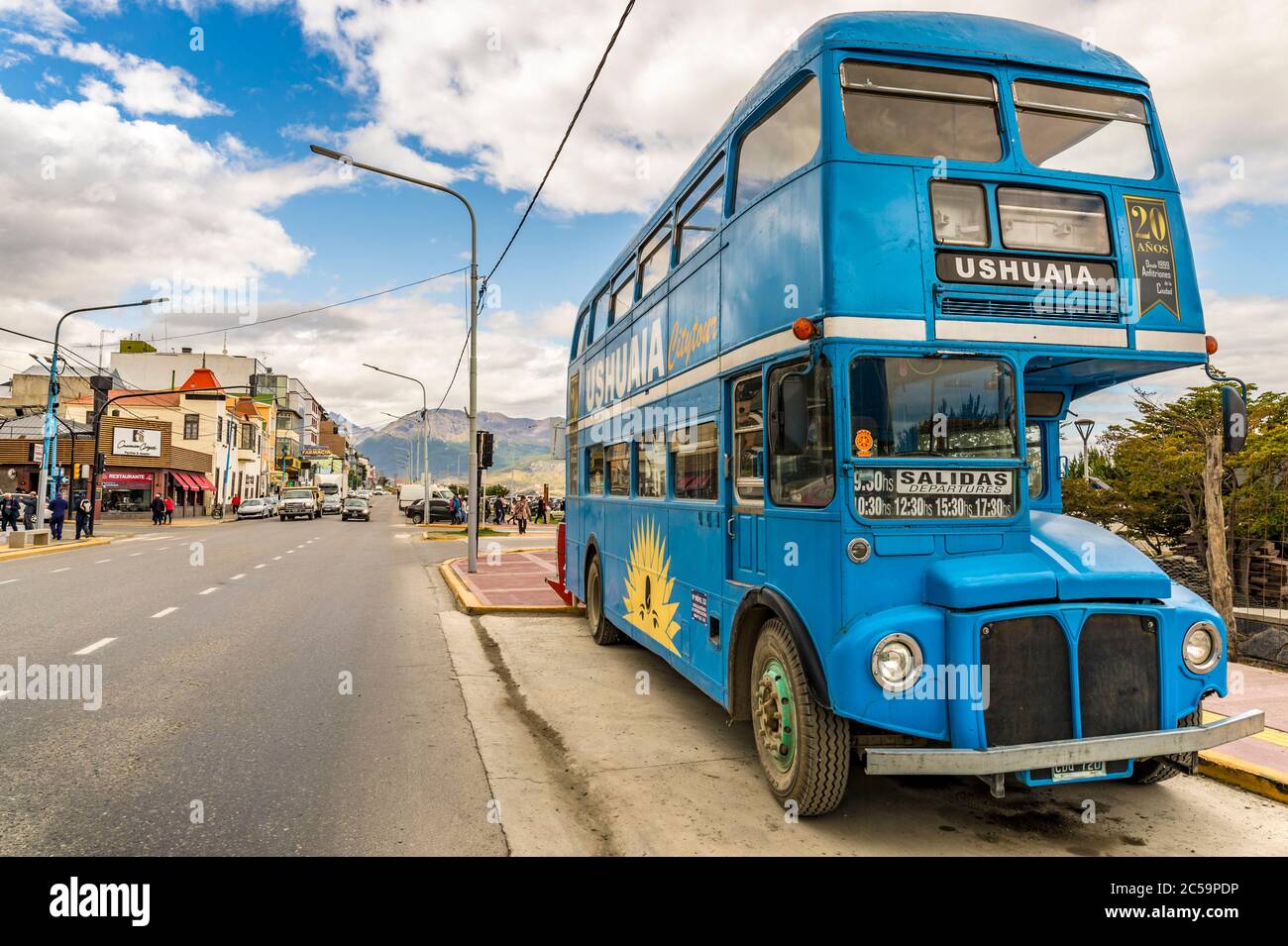 Argentina, Patagonia, Tierra del Fuego province, Ushuaia, the city is ...