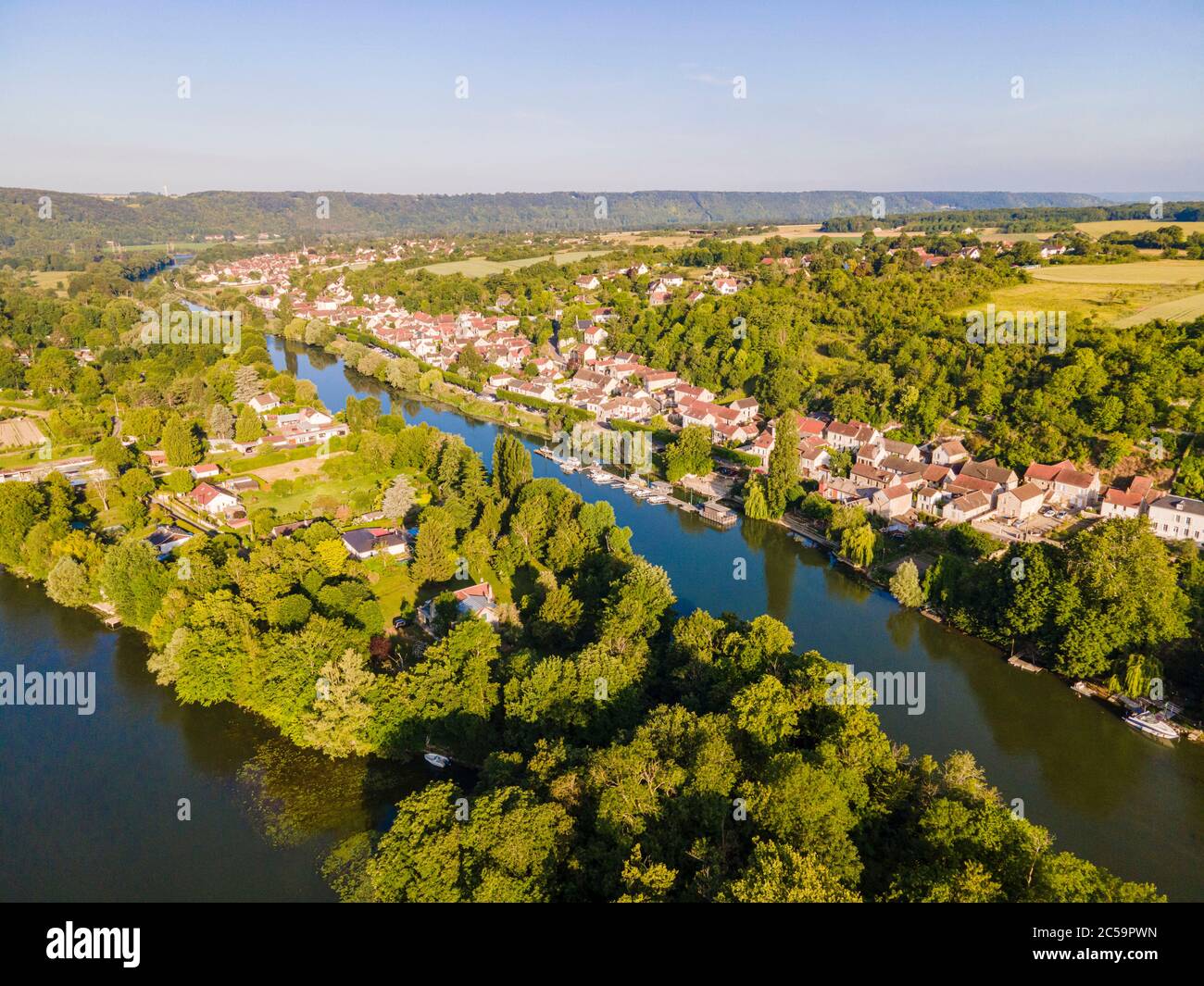 France, Yvelines, Regional natural park of French Vexin, village of ...