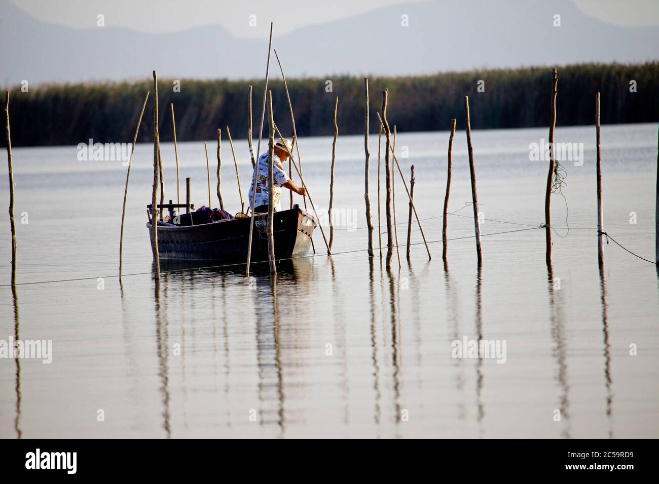 Albufera natural park and boat hi-res stock photography and images - Alamy