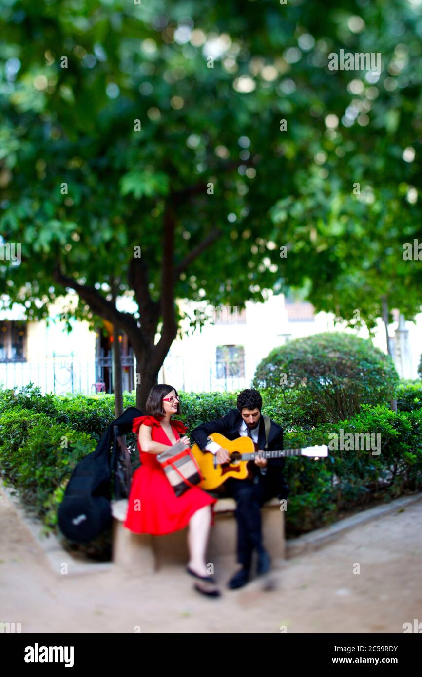 Spain, Valencia, street scene Stock Photo - Alamy