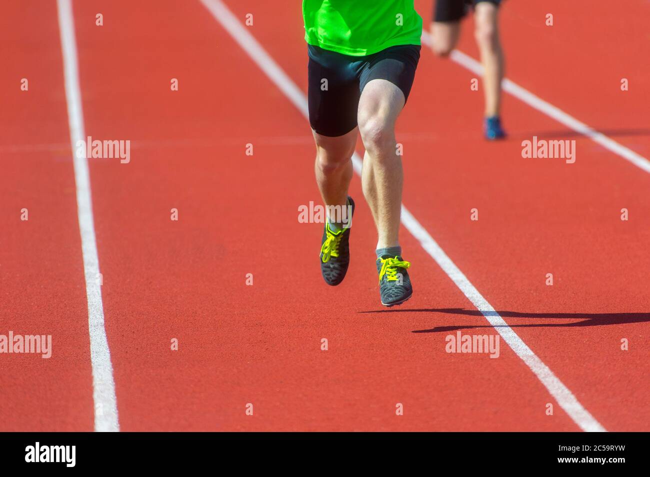 Athletics people running on the track field. Sports and healthy ...