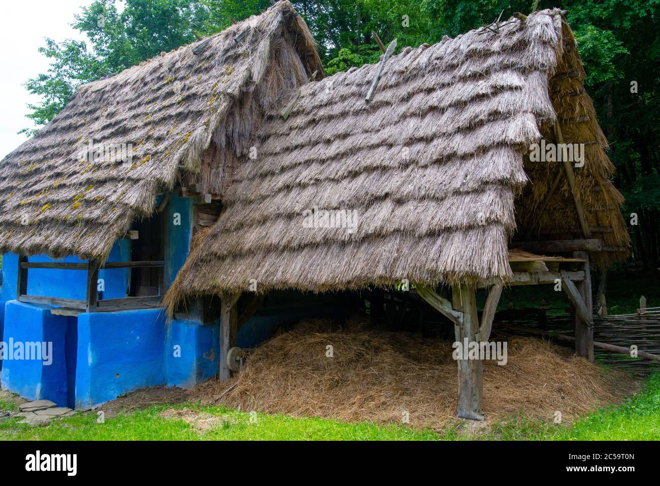 traditional house made of straw and clay Stock Photo - Alamy
