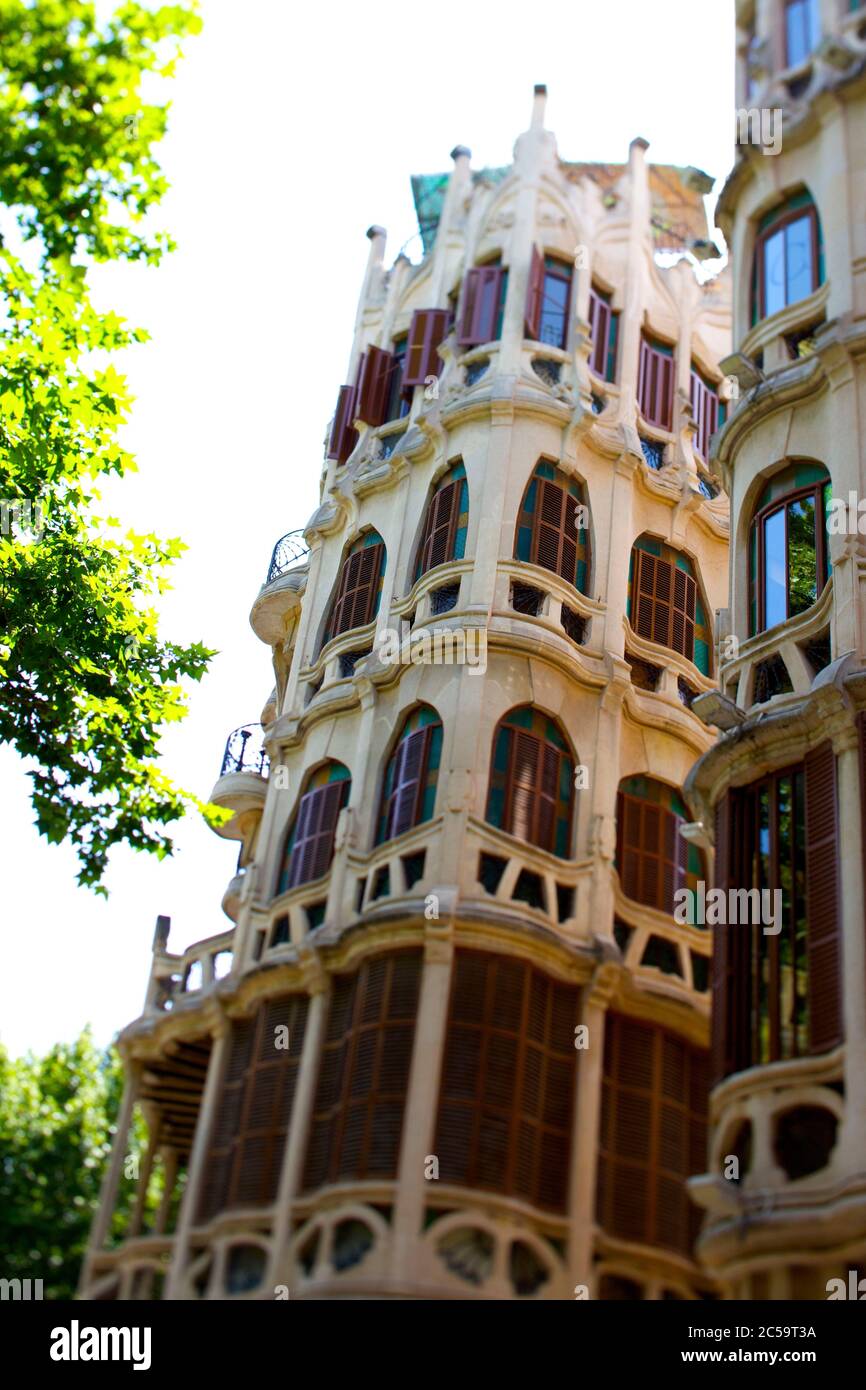 Spain, The Balearic Islands, Majorca Island, city of Palma art deco ...