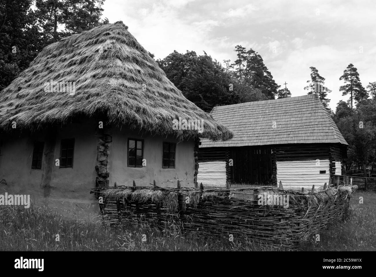traditional house made of straw and clay Stock Photo - Alamy
