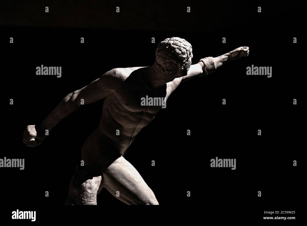 Borghese Gladiator, by Antonio Canova Stock Photo - Alamy