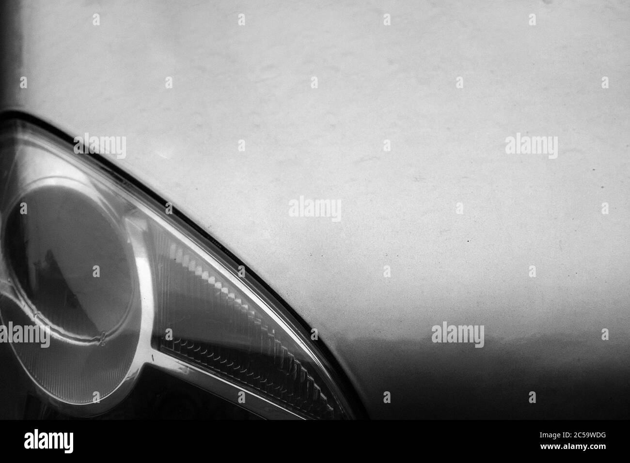 Black and white abstract shot of a car's headlight Stock Photo - Alamy