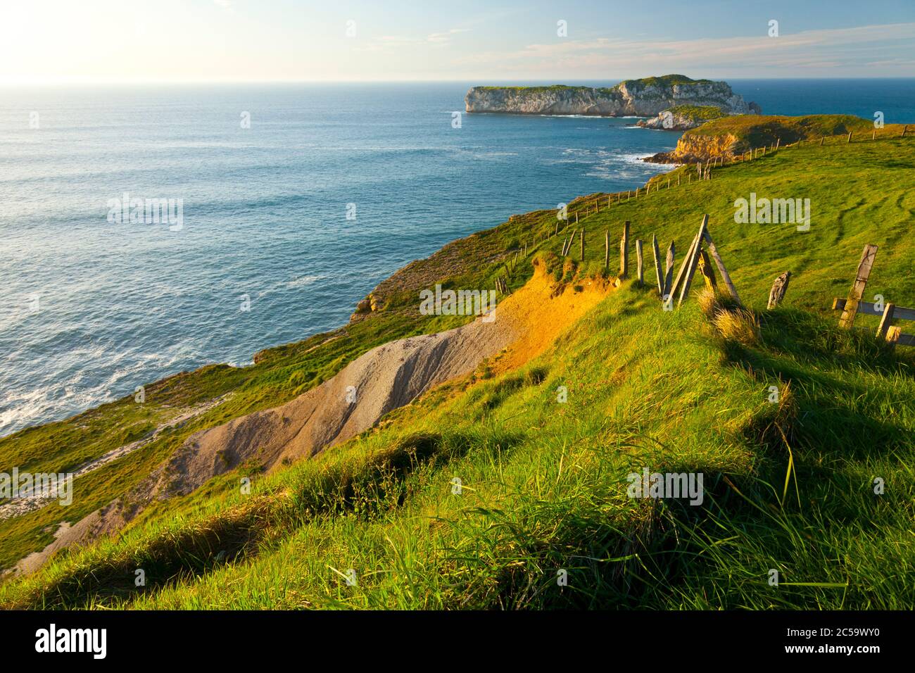 Los Caballos beach, Miengo, Cantabria, Bay of Byscay, Spain, Europe ...