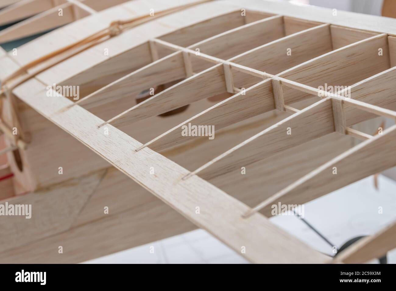 Aeroplane wing in construction hi-res stock photography and images - Alamy