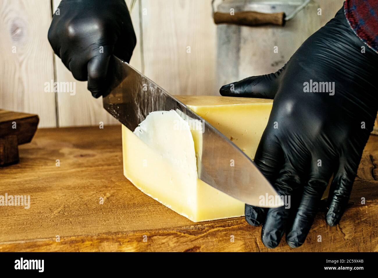 Cheddar cheese man hands hi-res stock photography and images - Alamy