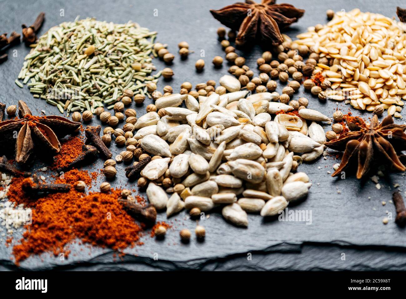 Background assorted spices cinnamon cardamom hi-res stock photography ...