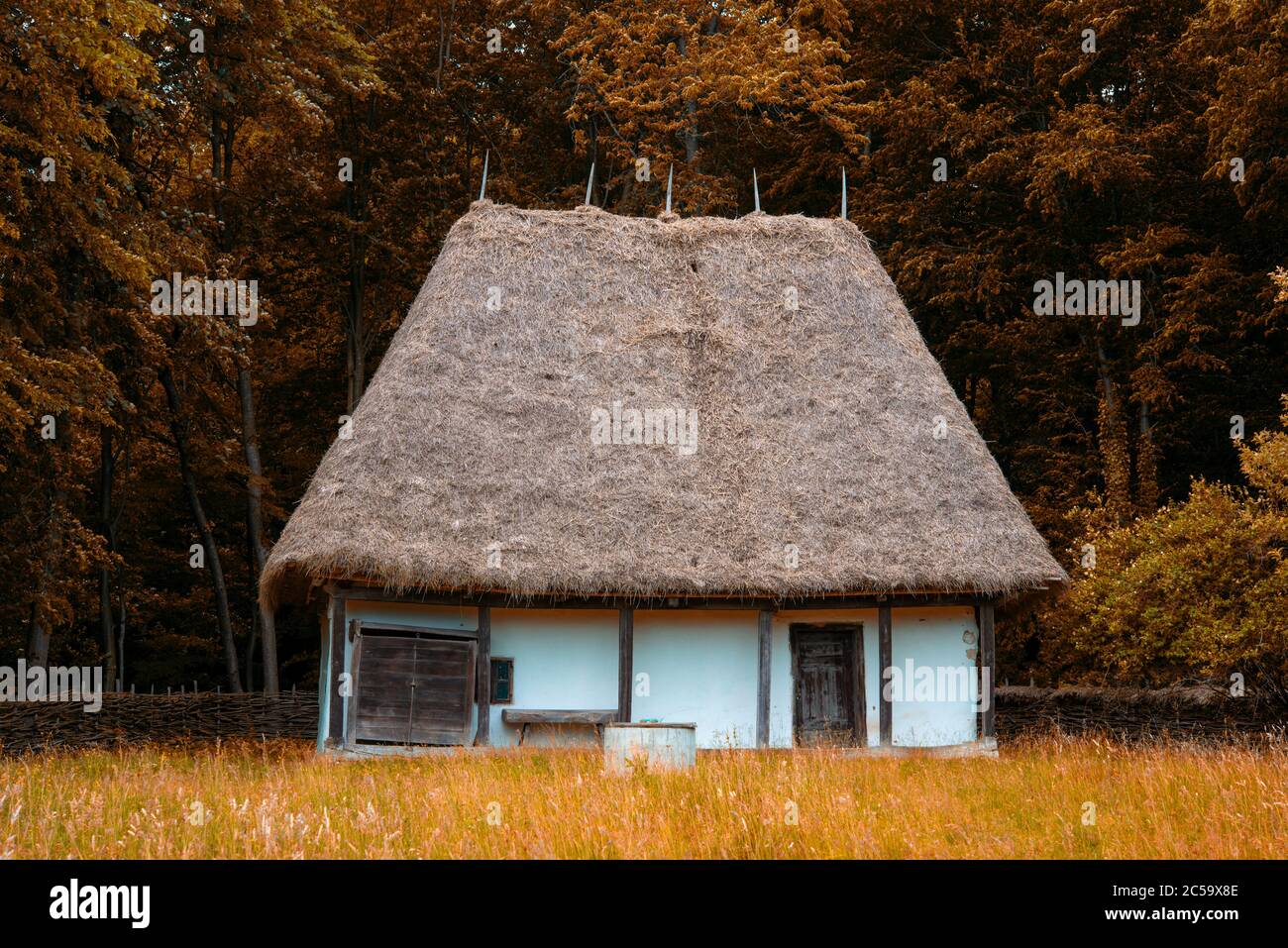 traditional house made of straw and clay Stock Photo - Alamy