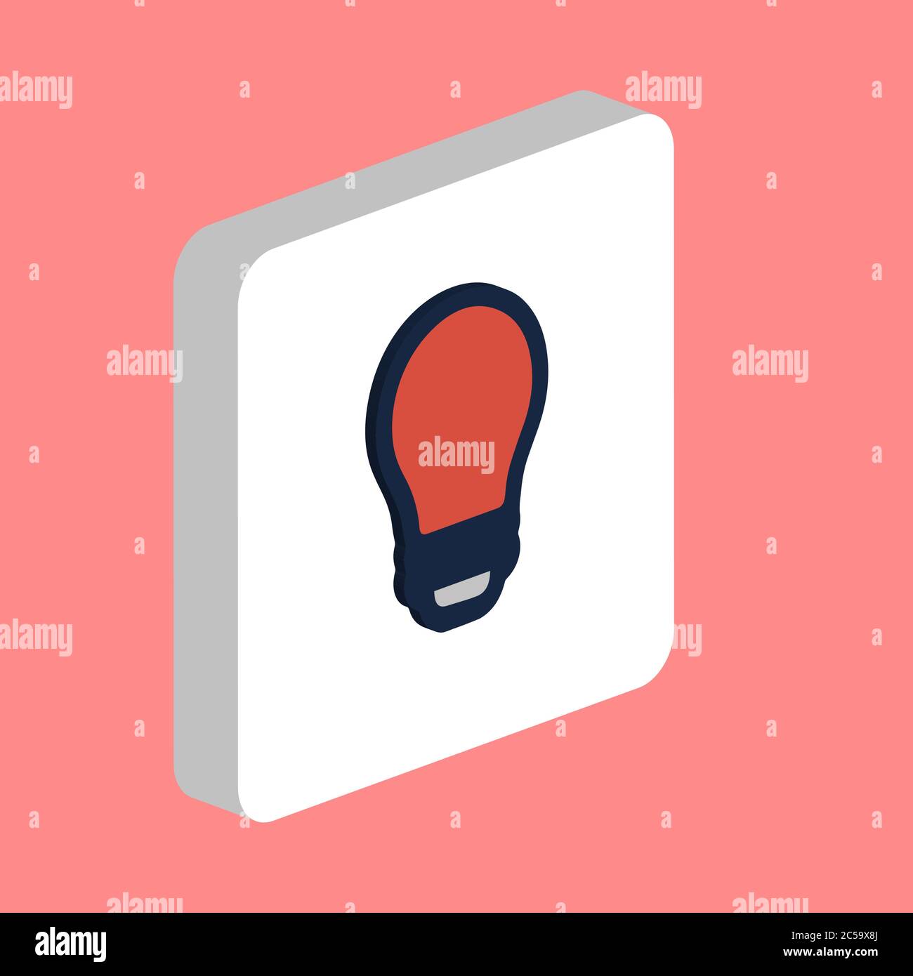 Led Bulb, Lamp Simple vector icon. Illustration symbol design template ...