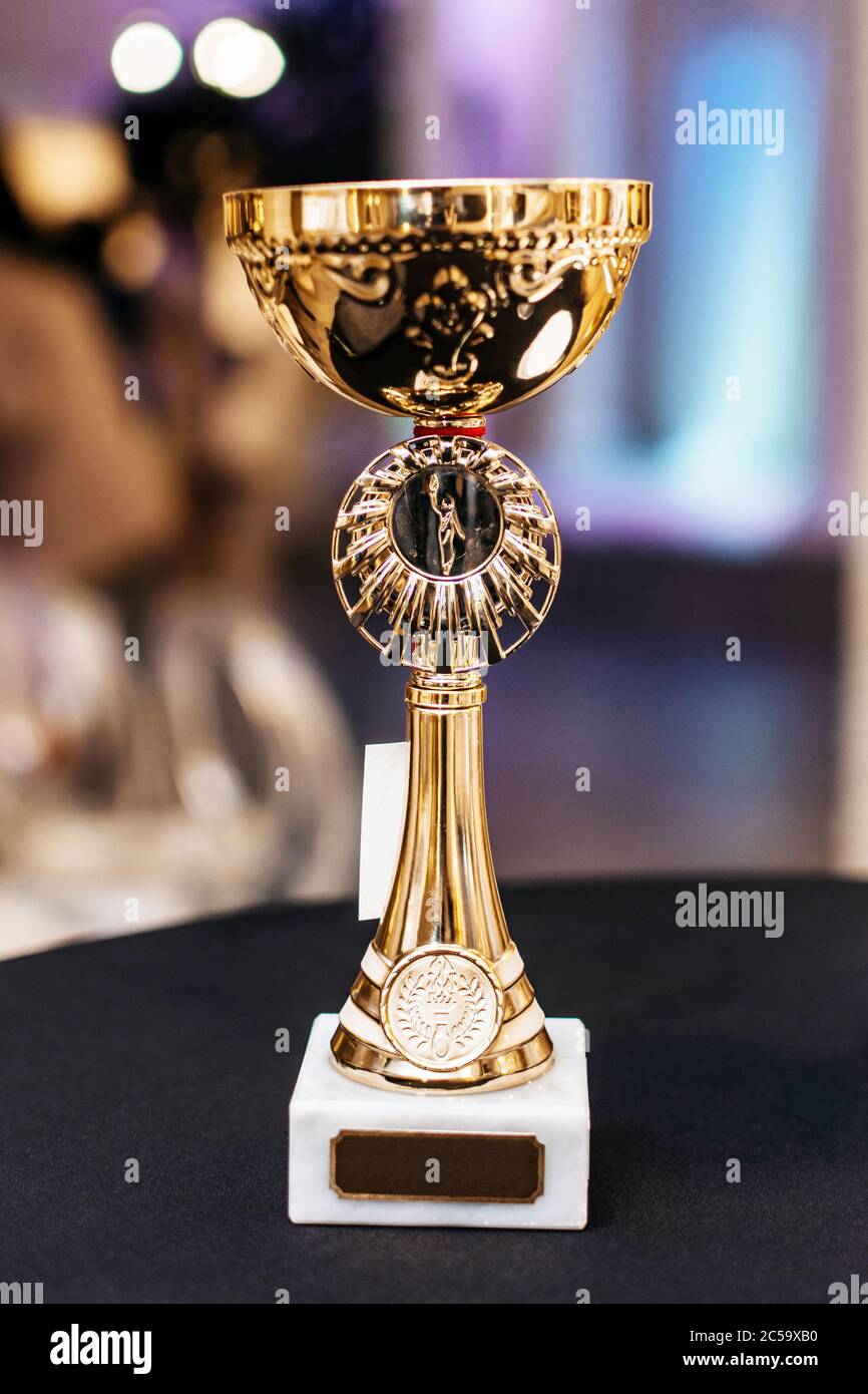 Celebration vertical trophy hi-res stock photography and images - Alamy