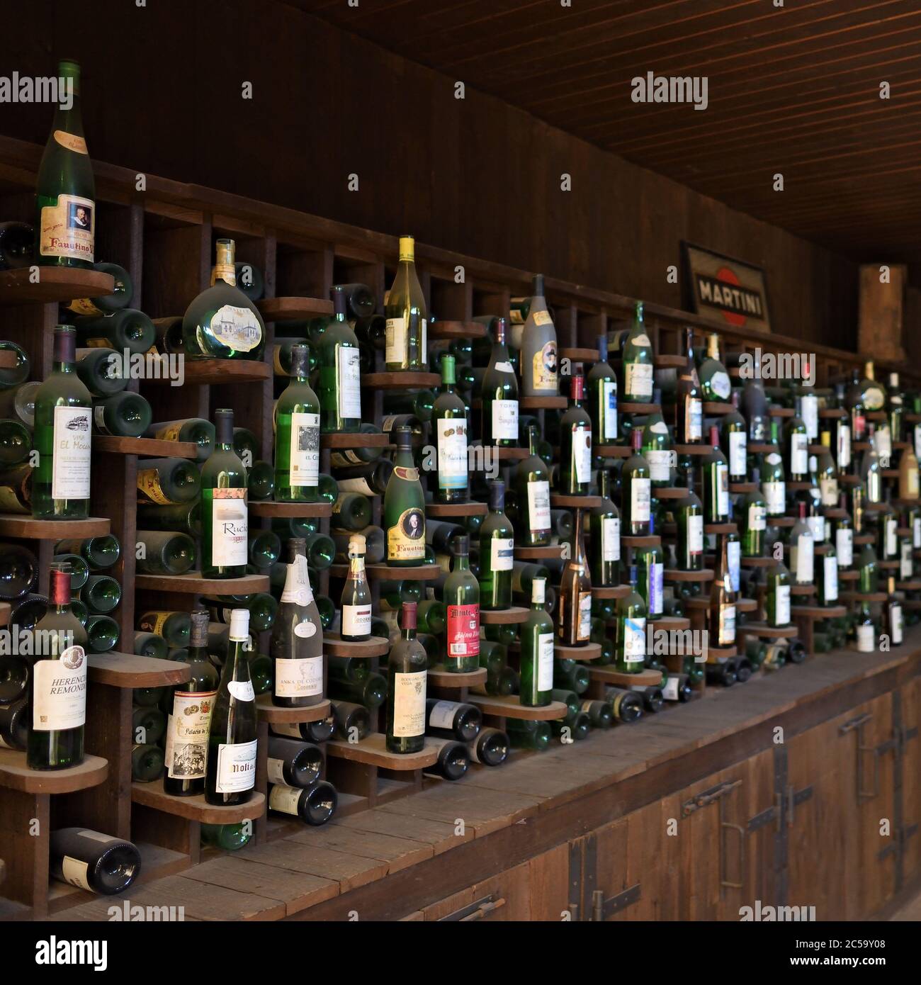 Dust covered wine bottles hi-res stock photography and images - Alamy