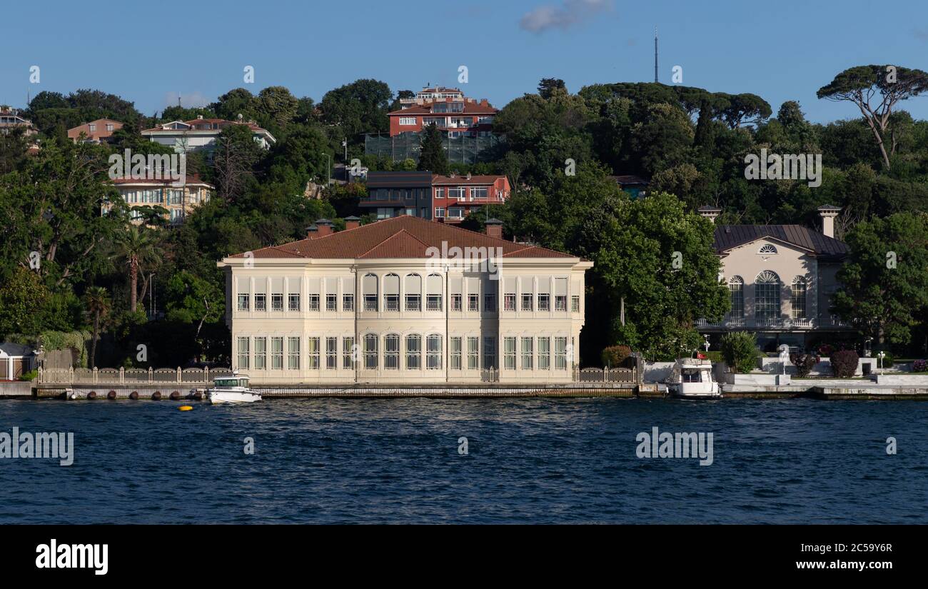 Building in Bosphorus Strait Side of Istanbul City, Turkey Stock Photo ...