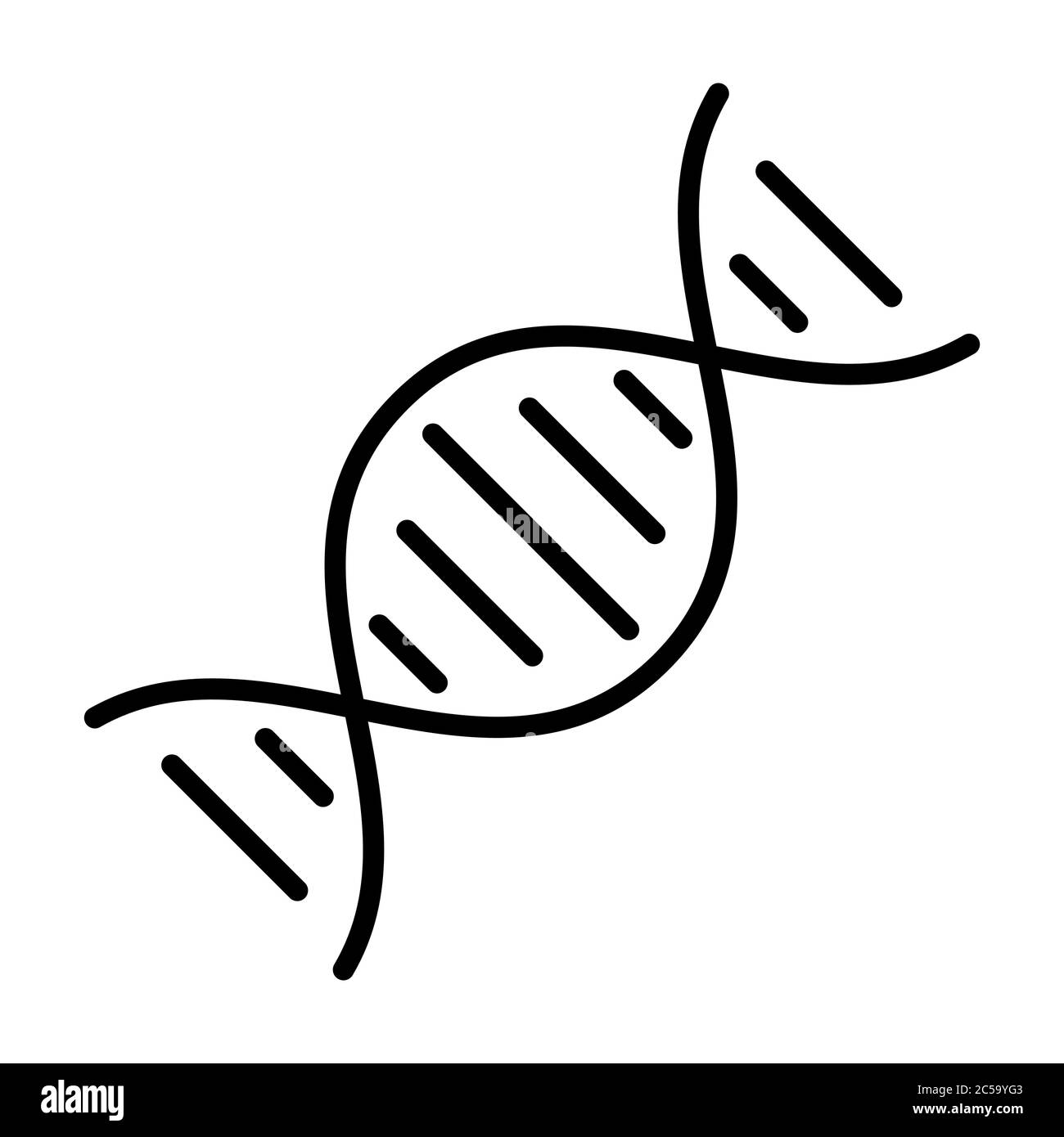 DNA vector icon. Medicine and healthcare, medical support sign. Graph ...