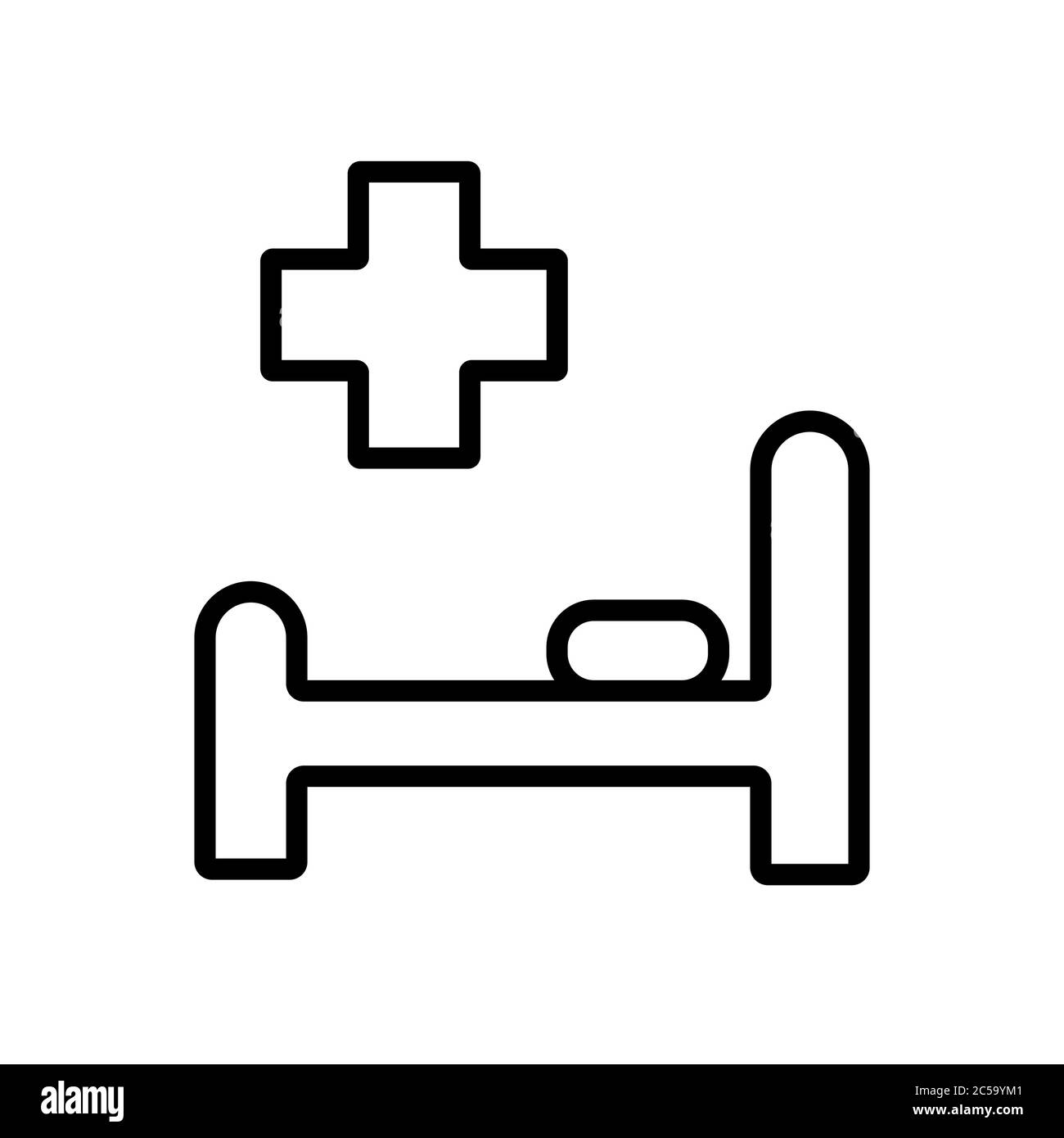 Hospital Bed Symbol