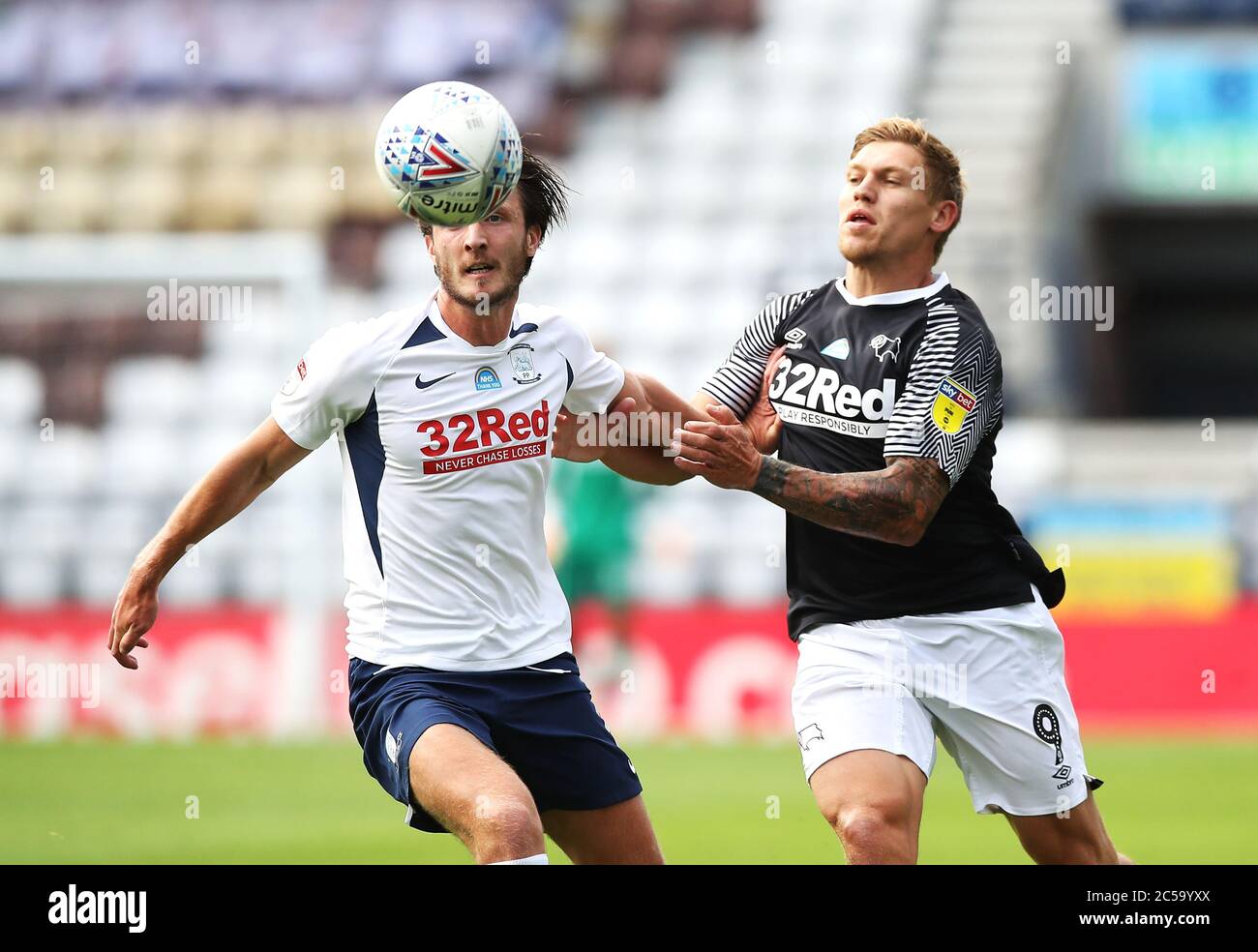 Derby countys martyn waghorn battle hi-res stock photography and images ...