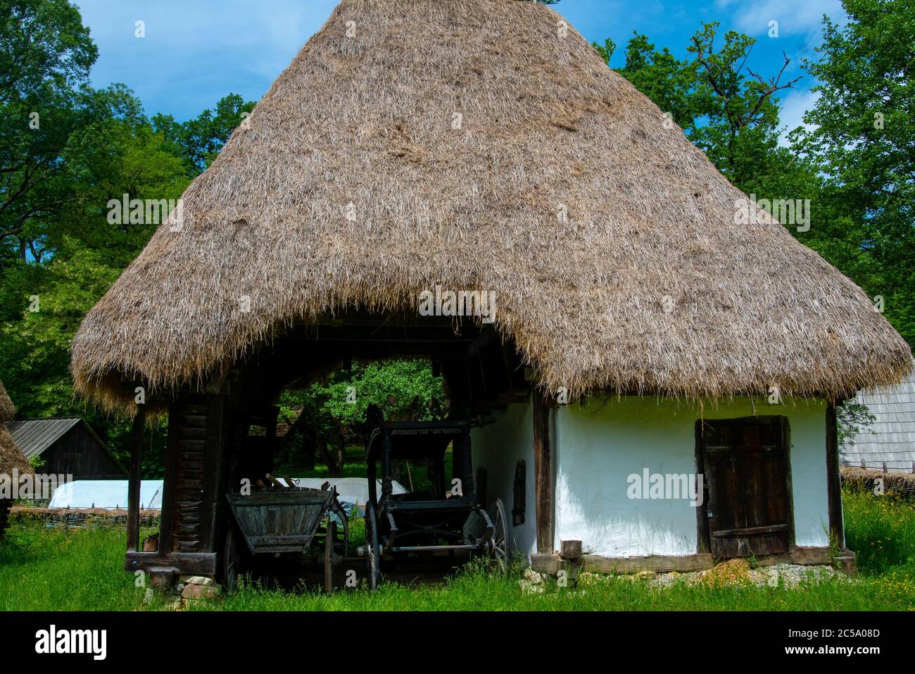 traditional house made of straw and clay Stock Photo - Alamy