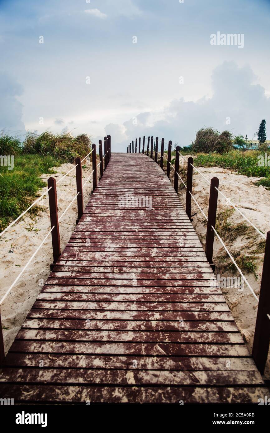Pathway to Santa María del Mar beach, Cuba, Central America Stock Photo ...