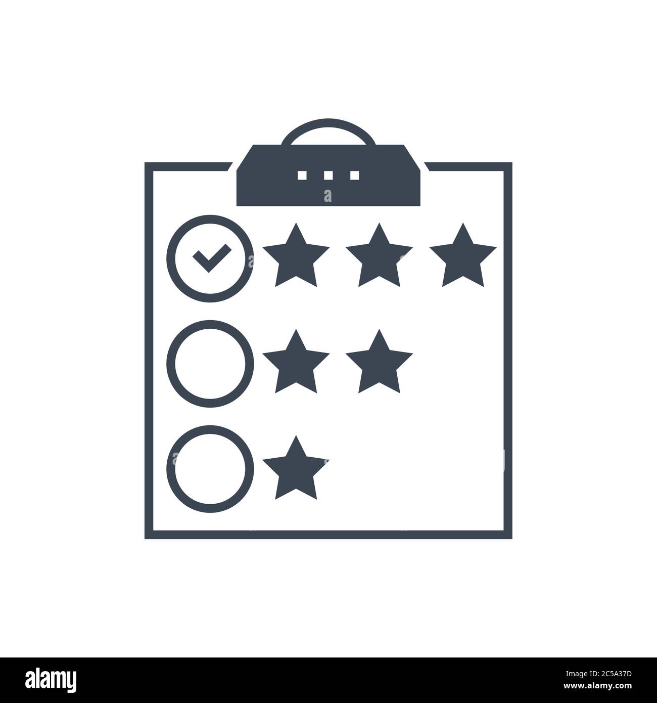 Rating survey glyph icon Cut Out Stock Images & Pictures - Alamy