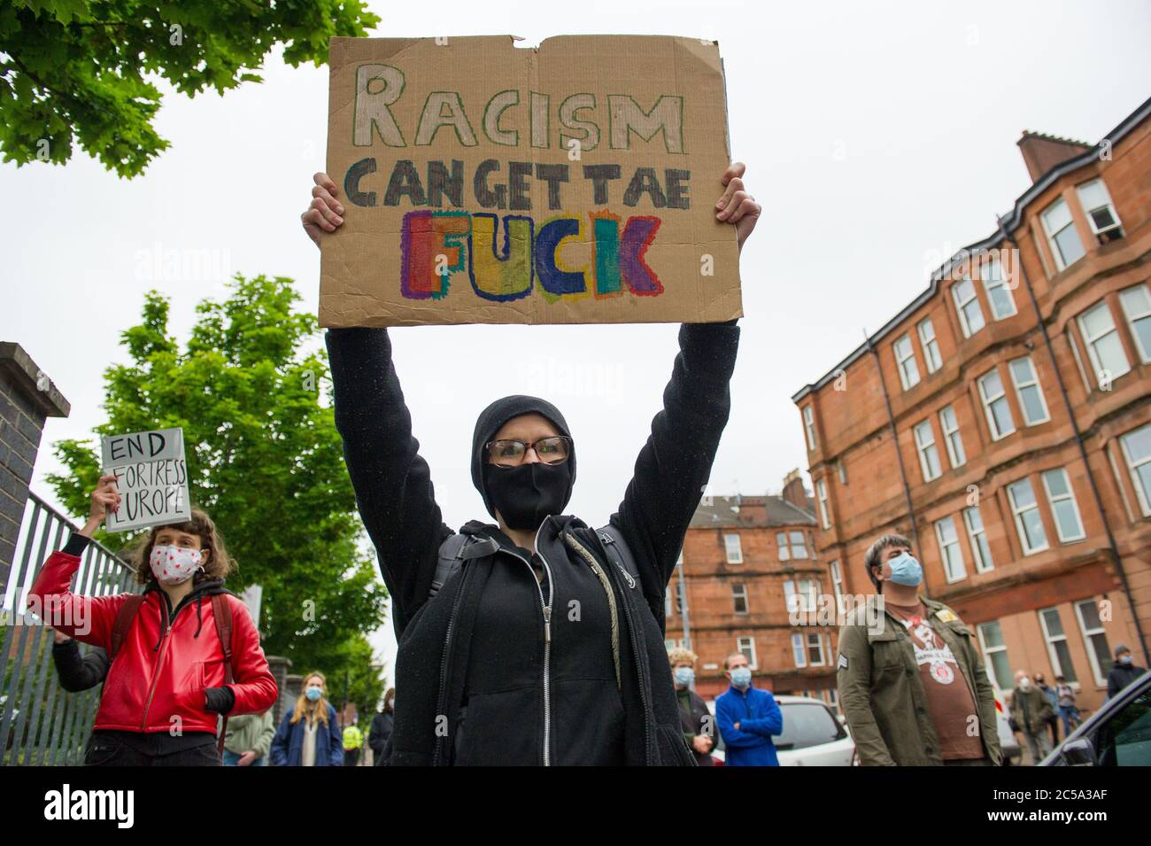 Glasgow, Scotland, UK. 1st July, 2020. Pictured: Anti-Racism ...