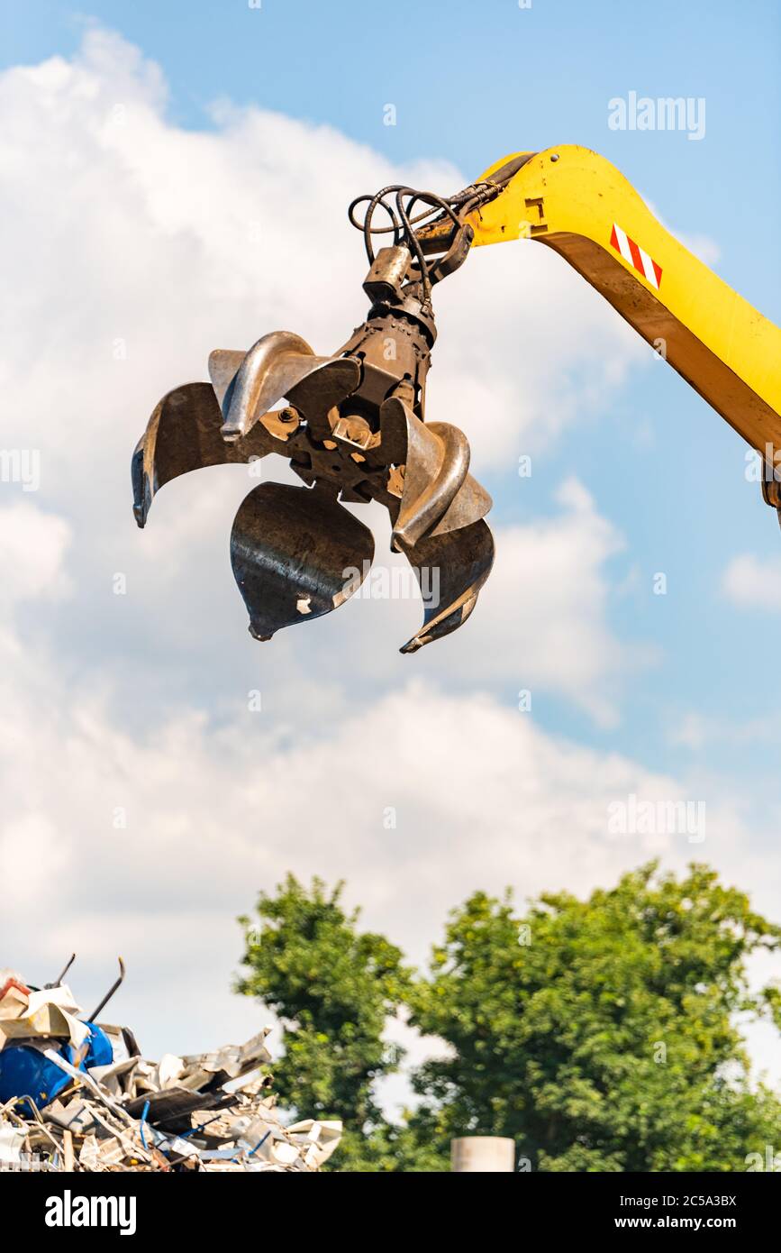 Industrial plastic waste and crane hi-res stock photography and images ...