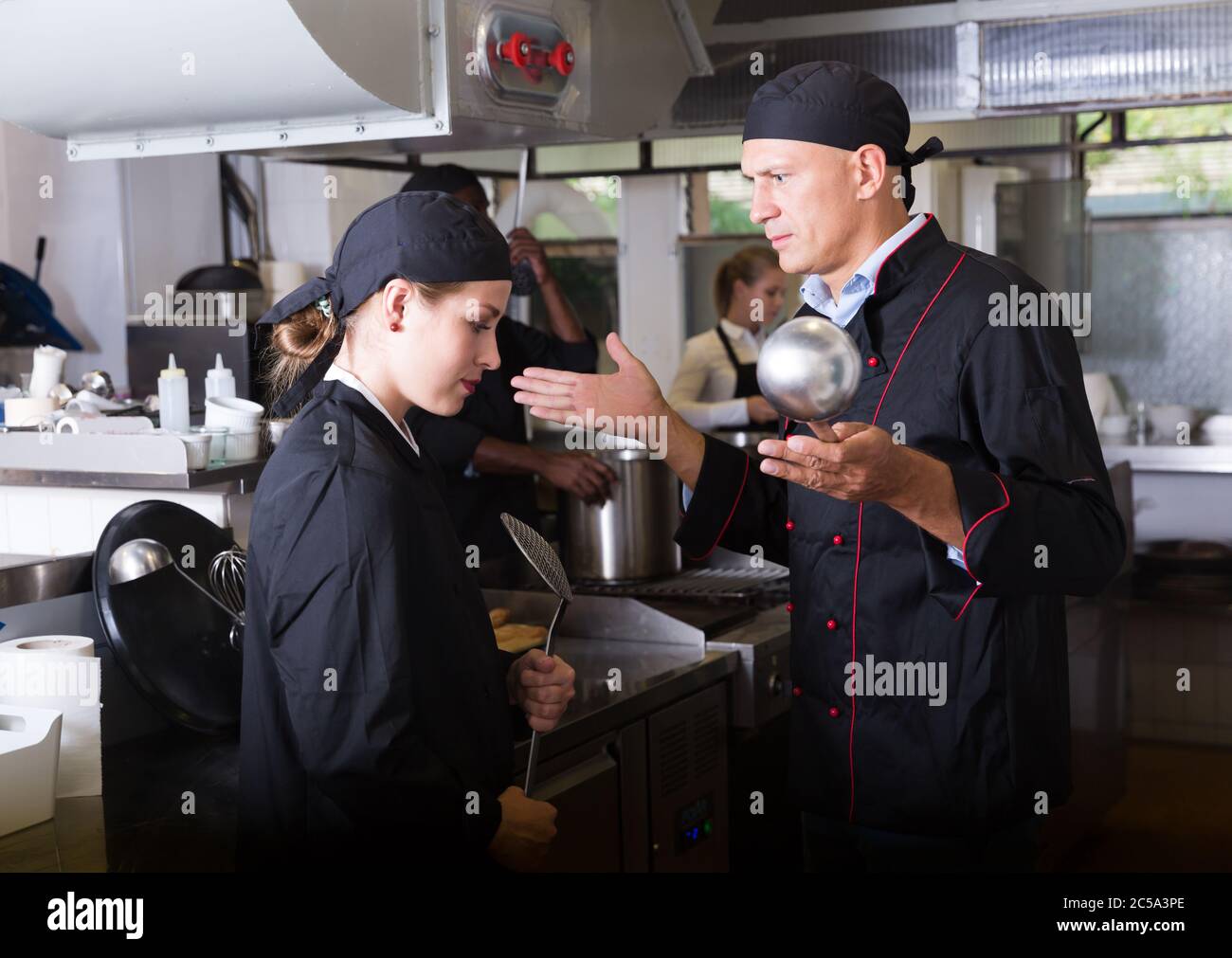 Angry restaurant boss hi-res stock photography and images - Alamy