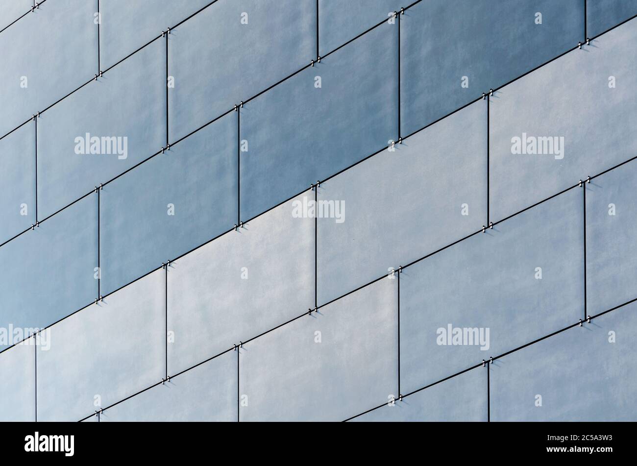 blue wall pattern of modern building abstract background Stock Photo ...