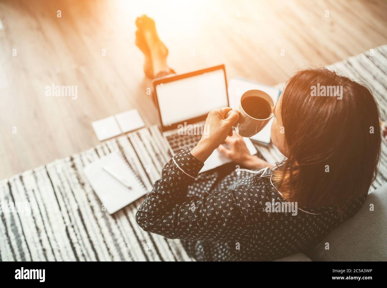 Work in pajamas hi-res stock photography and images - Alamy