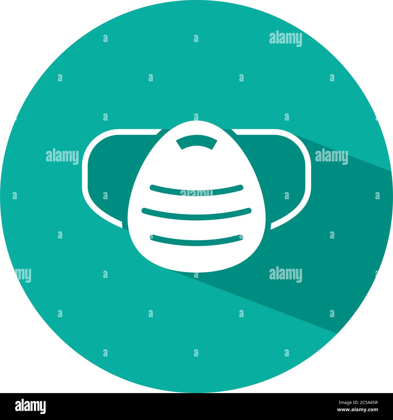 medical mask icon over white background, block style, vector ...