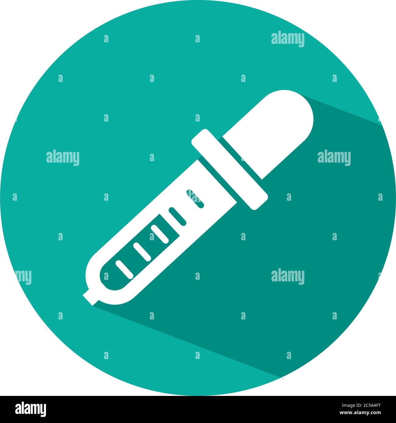 dropper icon over white background, block style, vector illustration ...