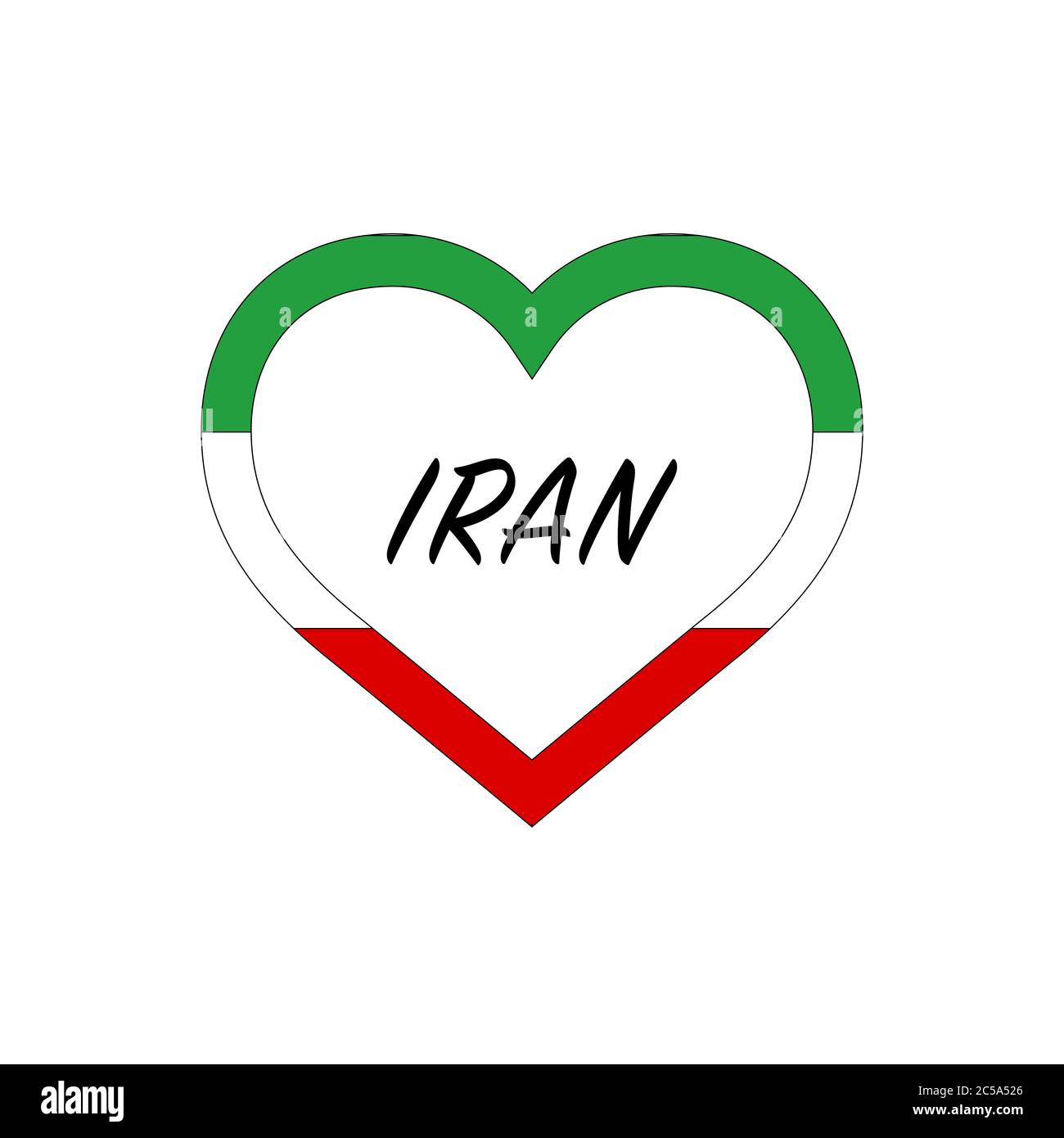 Iran flag in heart. I love my country. sign. Stock vector illustration ...