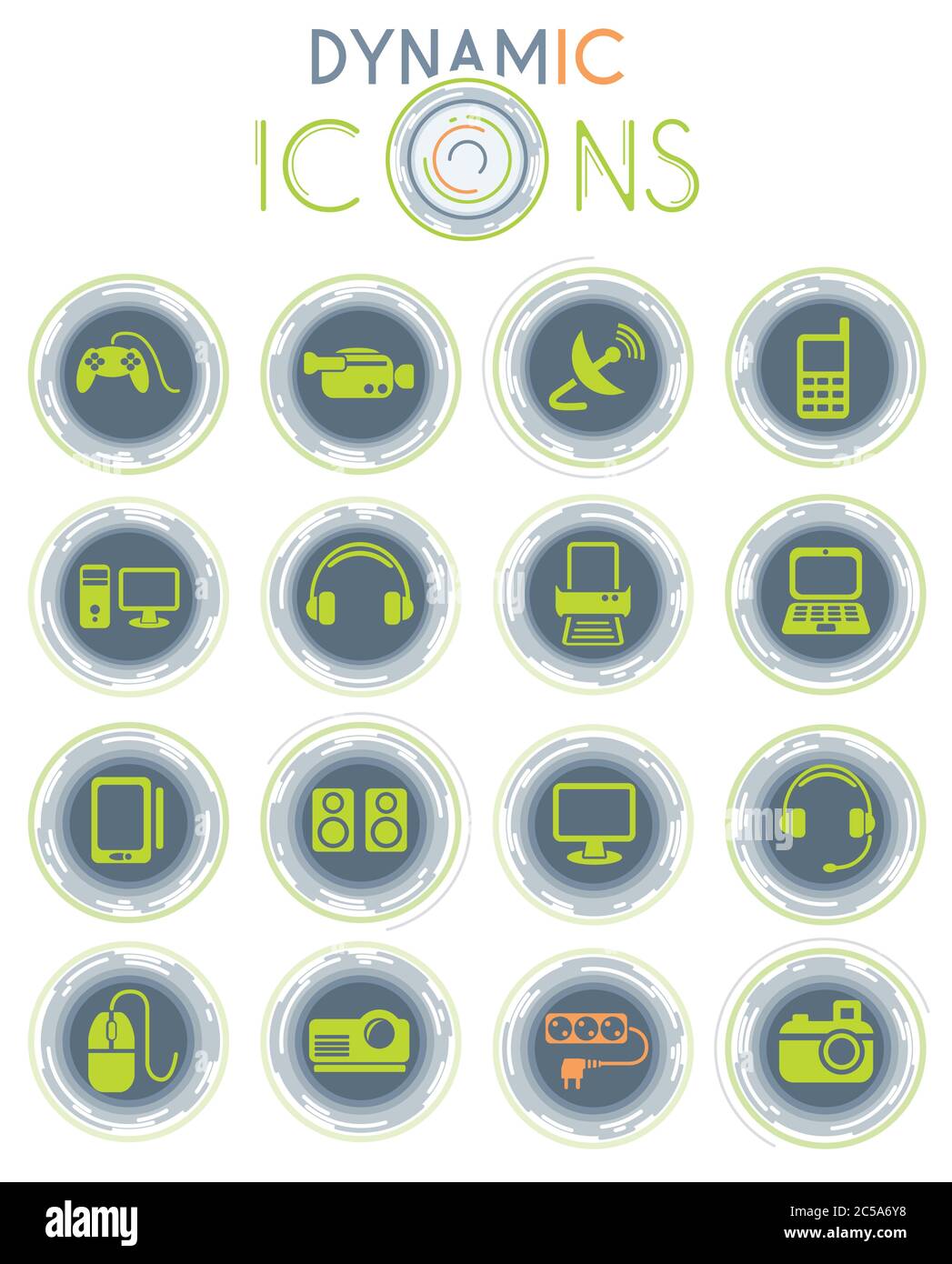devices icon set Stock Vector Image & Art - Alamy