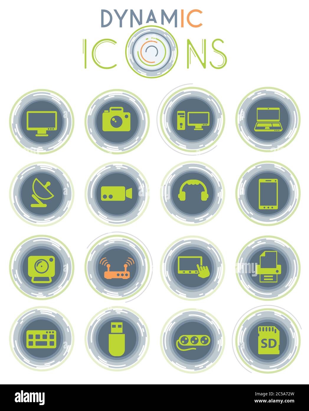 devices icon set Stock Vector Image & Art - Alamy