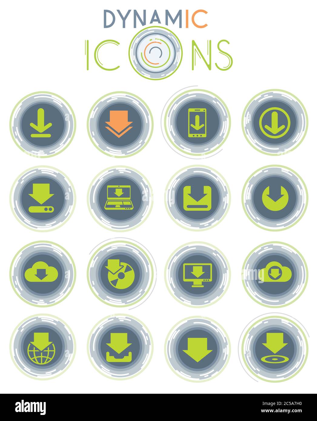 download dynamic icons Stock Vector Image & Art - Alamy