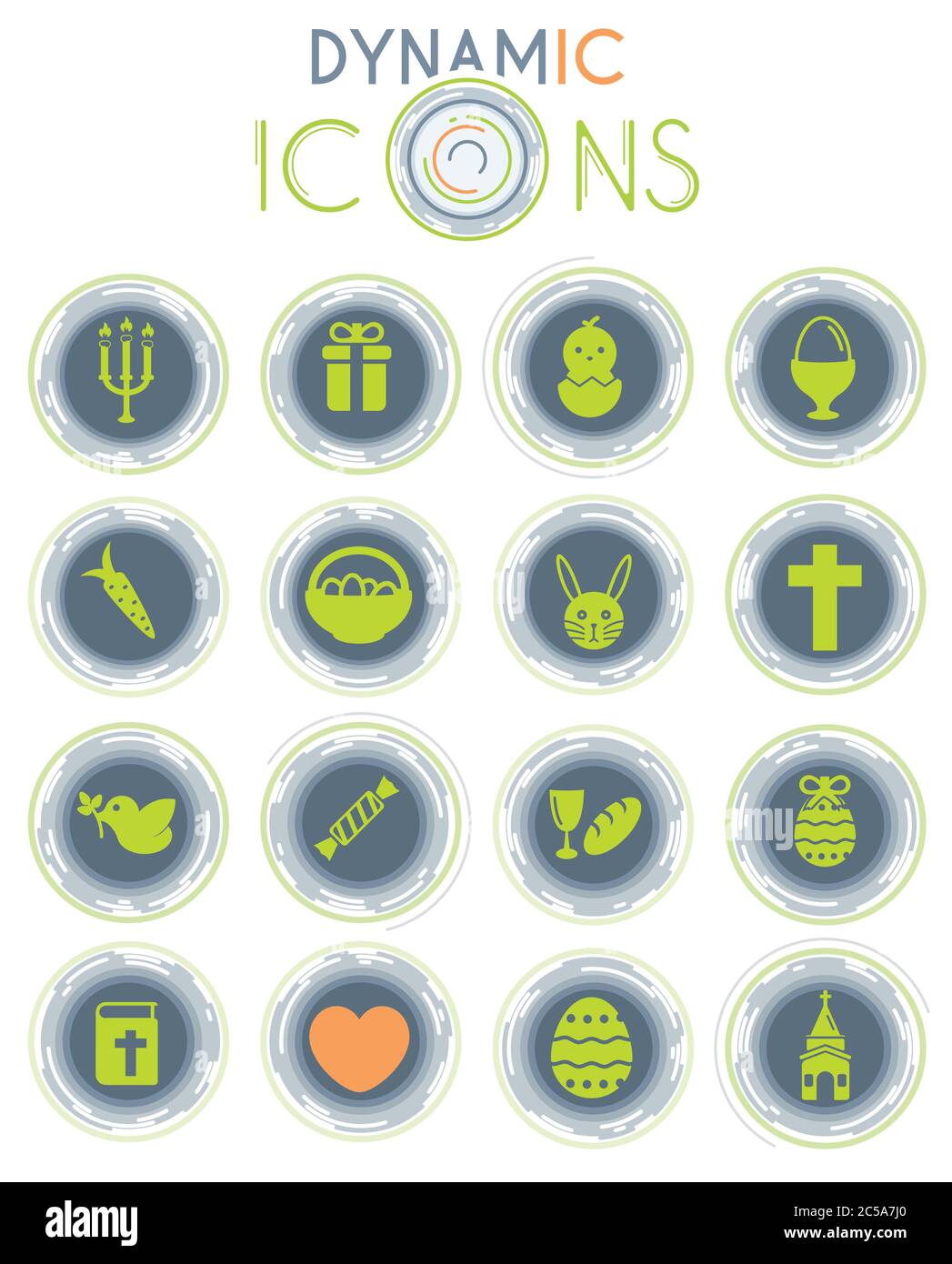 Easter day simply icons Stock Vector Image & Art - Alamy