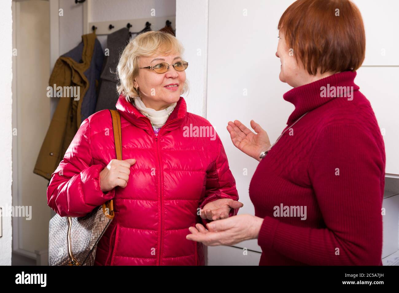 Greeting his neighbor hi-res stock photography and images - Alamy